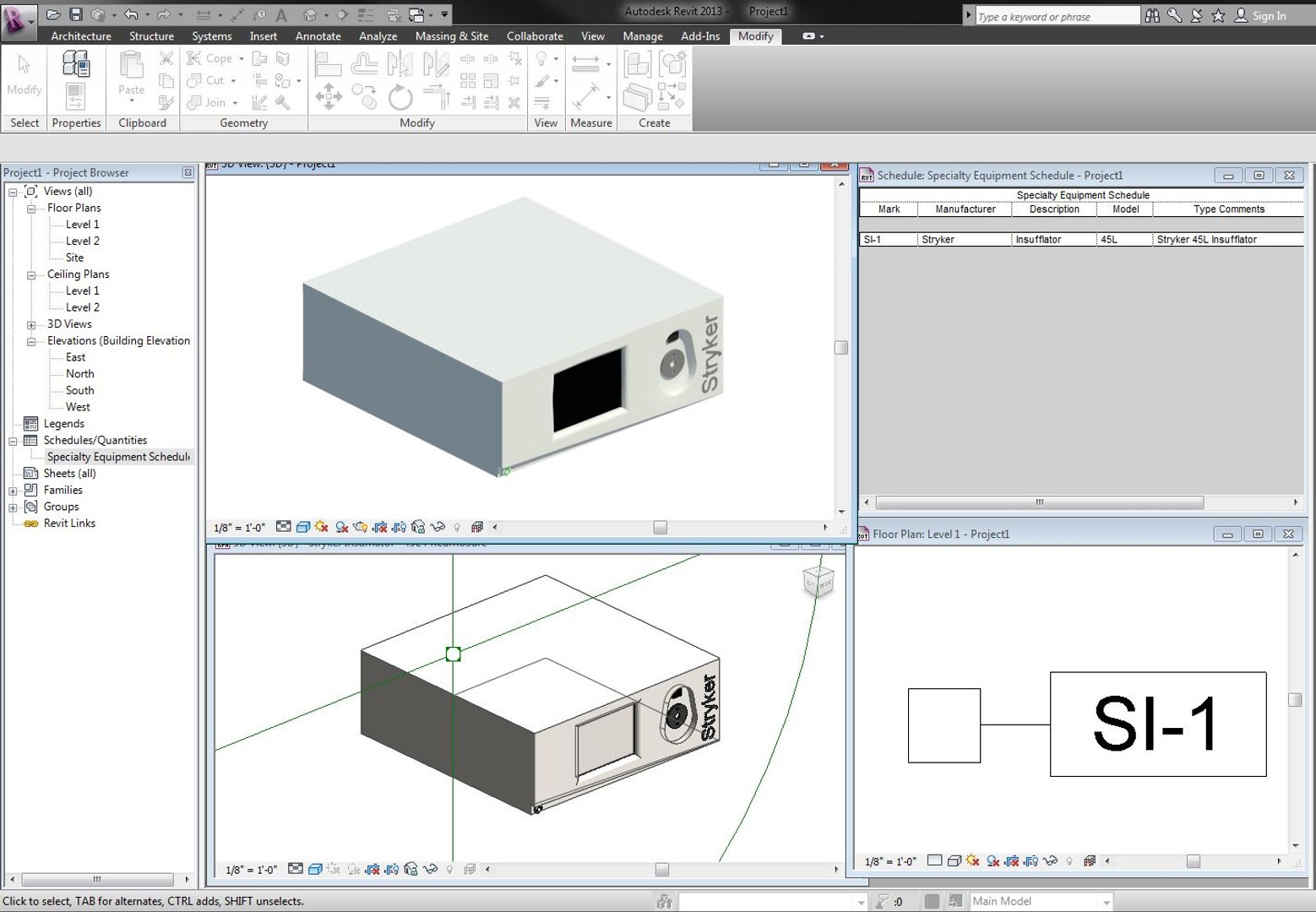 Medical Stryker Insufflator 45l Rfa Free
