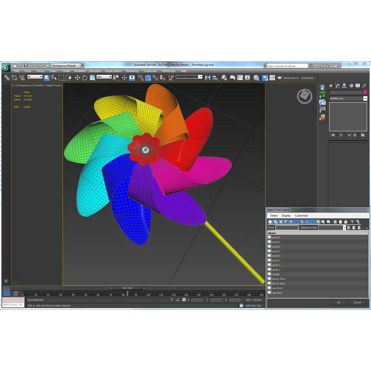 3dsmax pinwheel