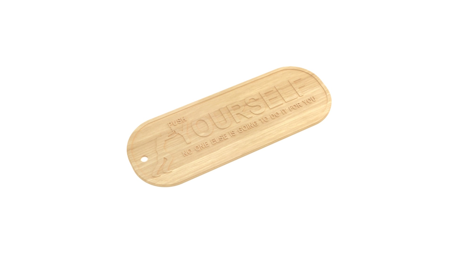 3D Push Yourself Keychain - TurboSquid 1921246