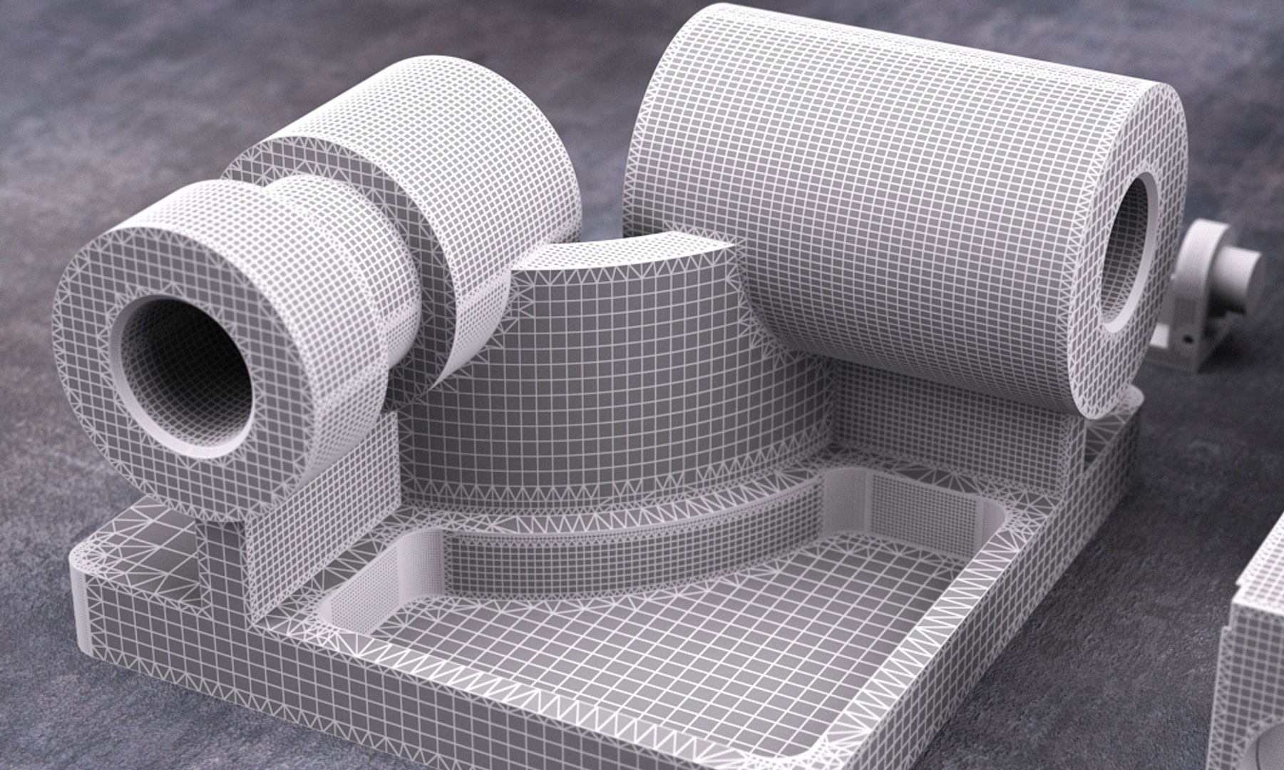 3d Mechanical Parts 2015 Raw Model