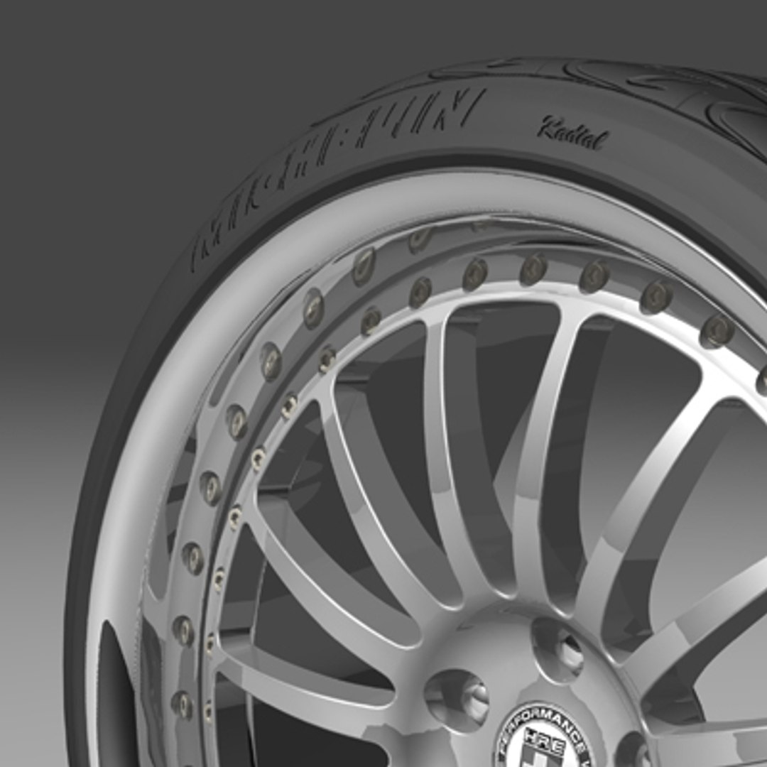 Hre 549r Wheel Tires 3d Max