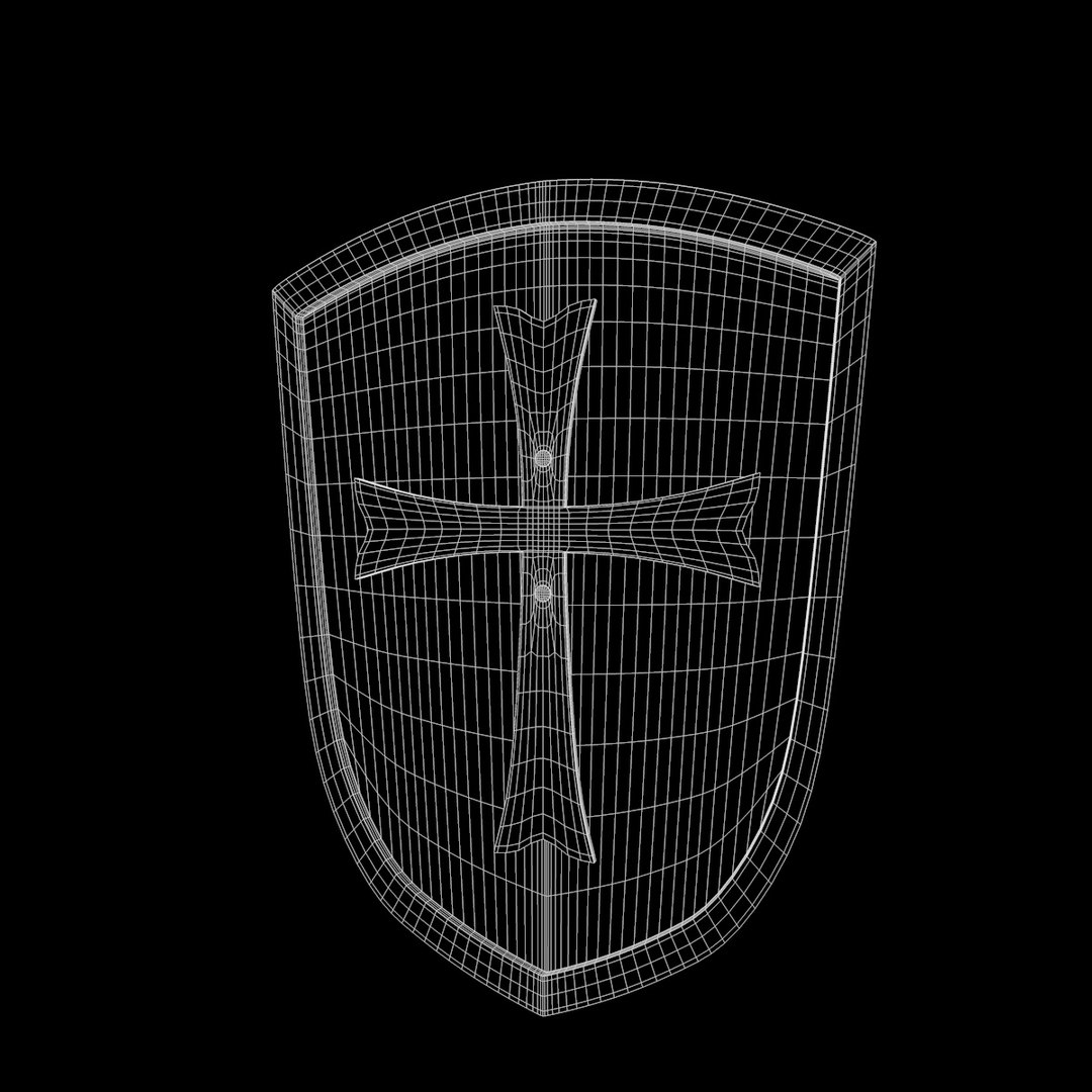 shield medieval 3d 3ds