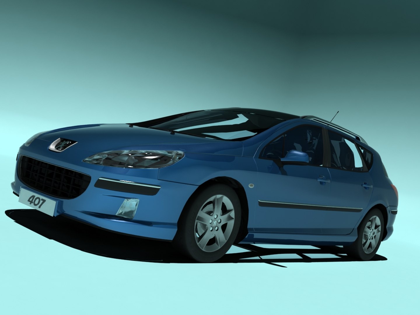 3D Peugeot 407 Model - TurboSquid 1568576