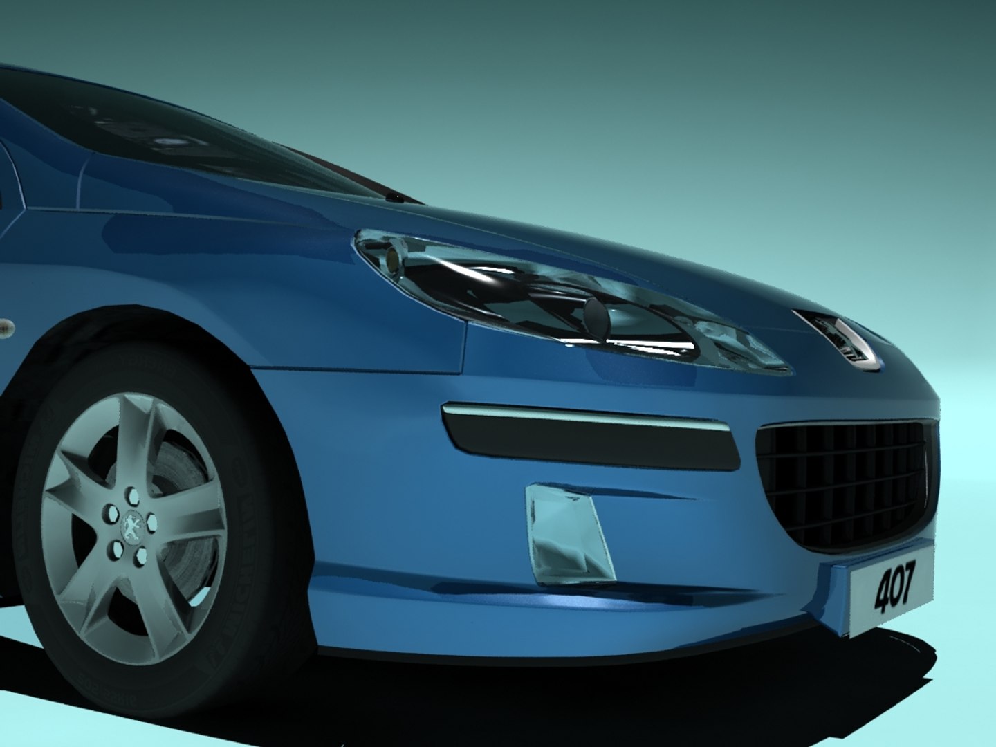 3D Peugeot 407 Model - TurboSquid 1568576