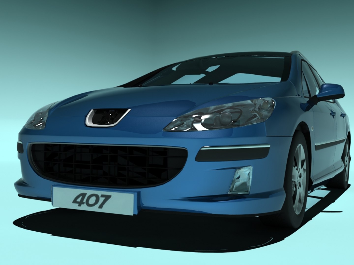 3D Peugeot 407 Model - TurboSquid 1568576