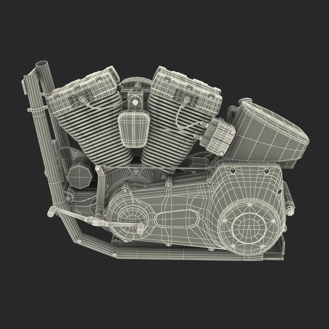 Motorcycle Engine 2 3ds