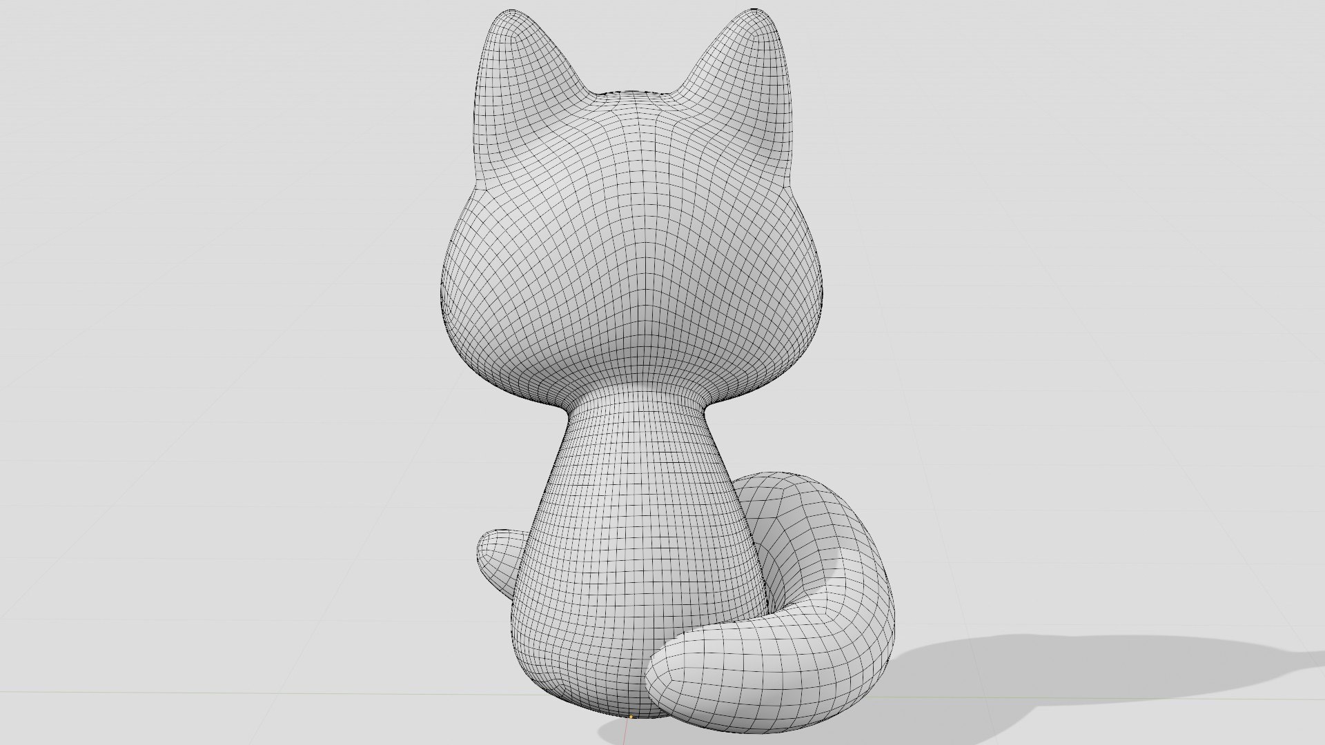 3D Cute Fox Sitting - TurboSquid 2094210