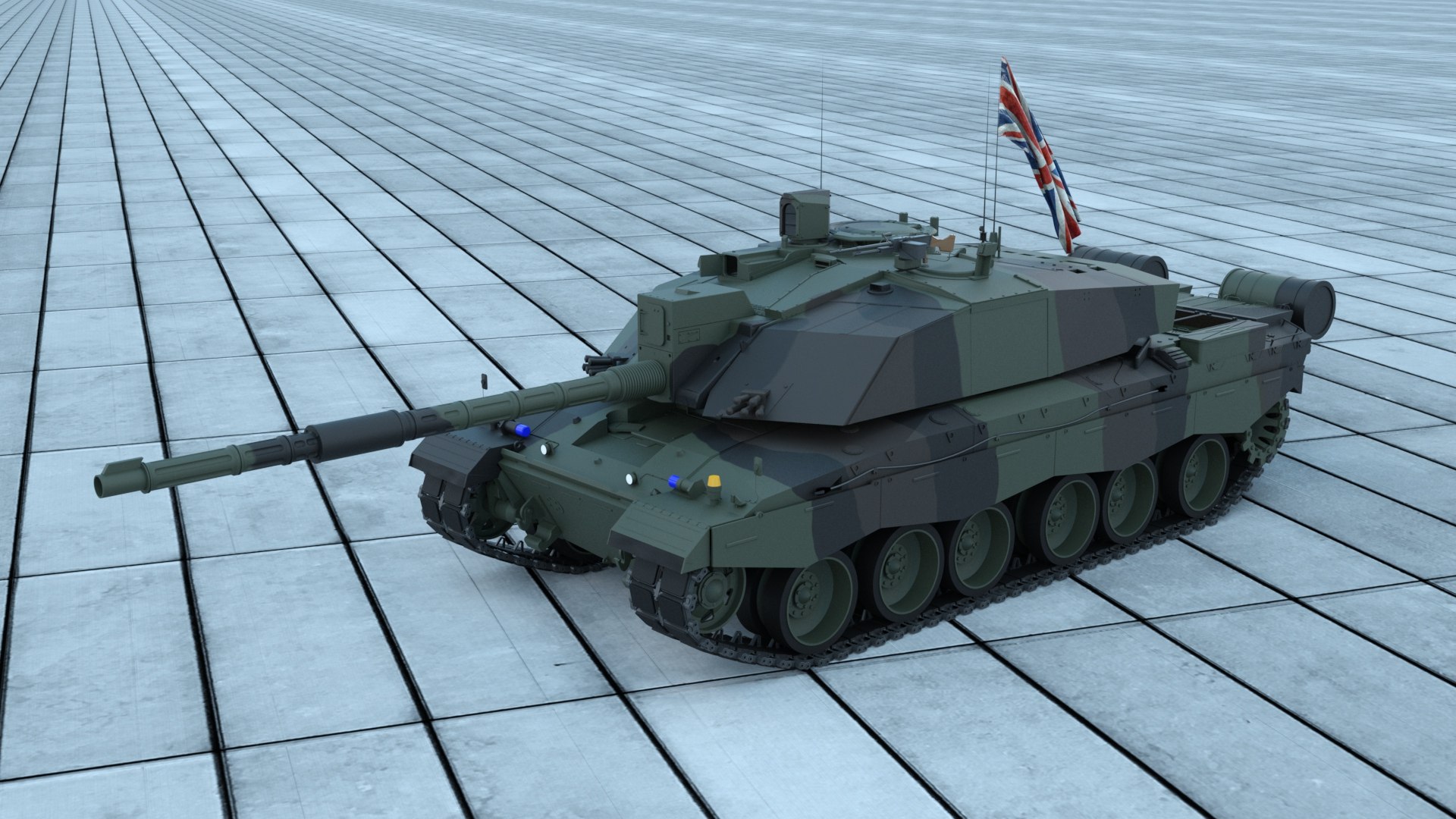 Challenger II 3D Model - TurboSquid 2260575