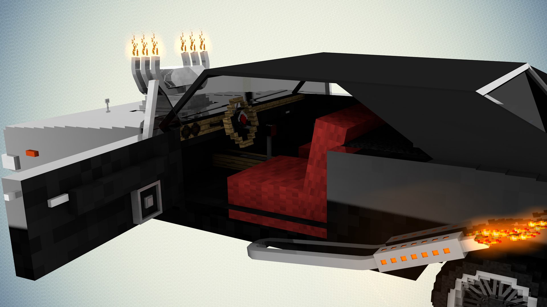 3d Model Minecraft Dodge Charger