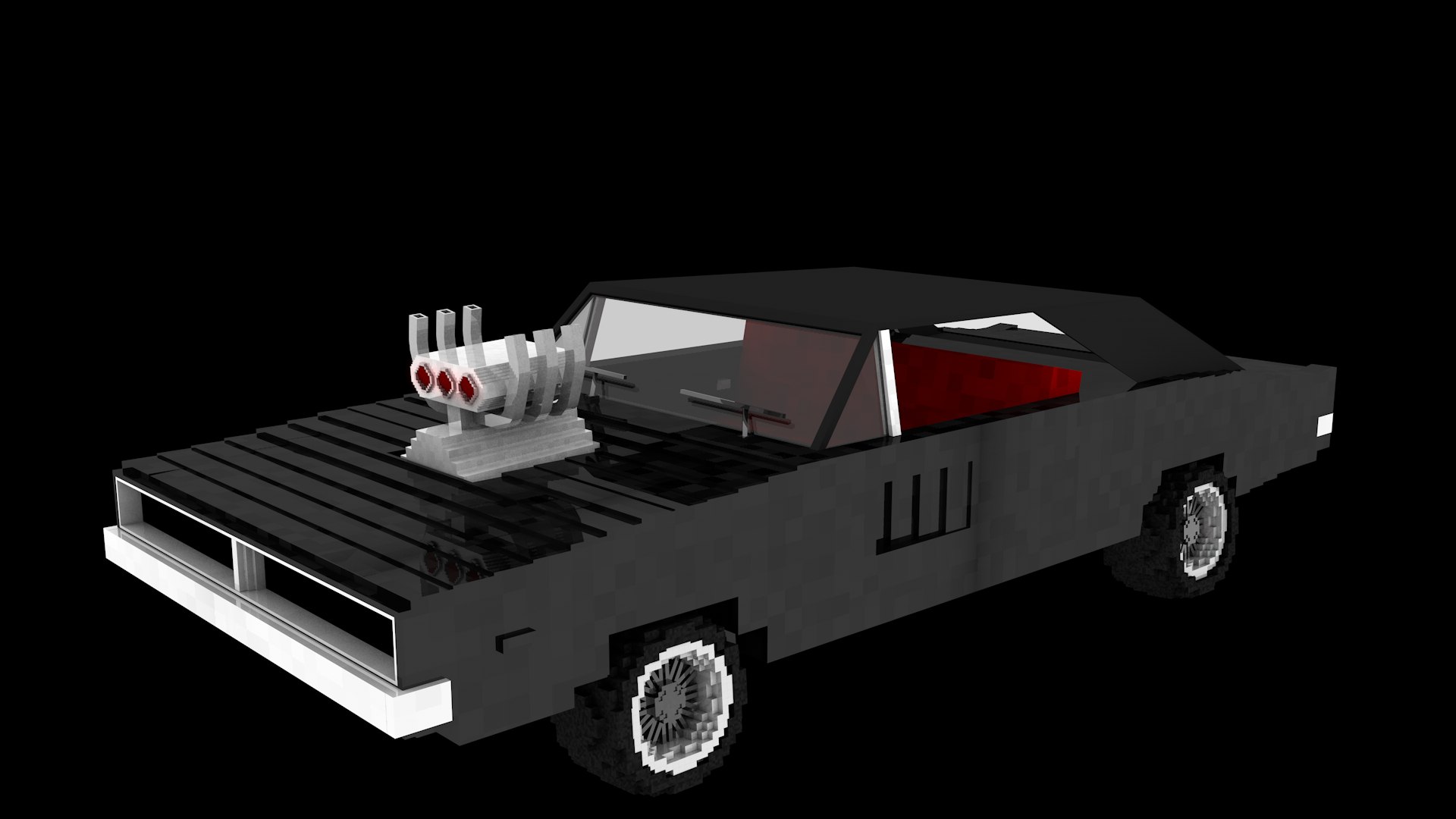 3d Model Minecraft Dodge Charger