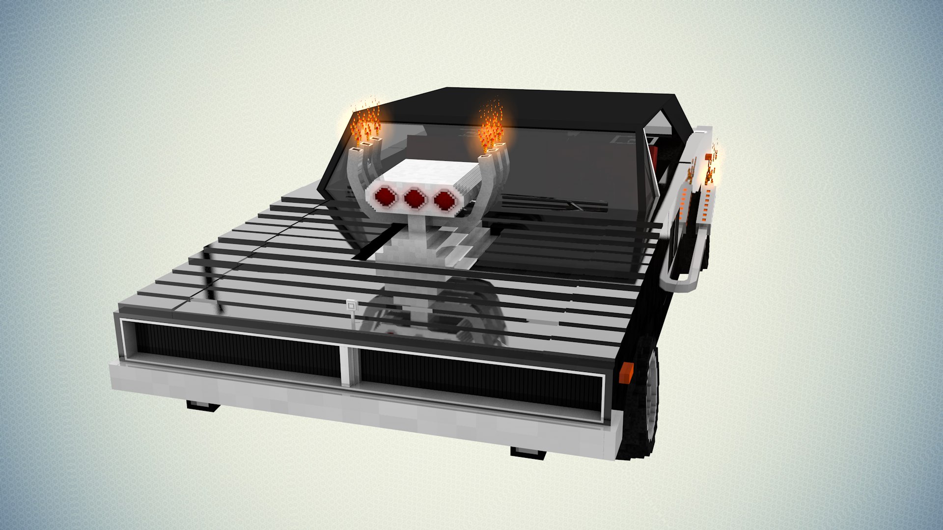 3d Model Minecraft Dodge Charger