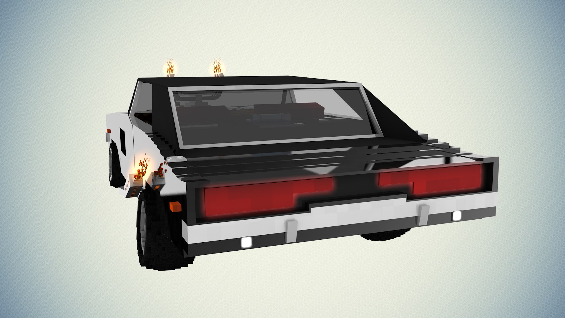 3d Model Minecraft Dodge Charger