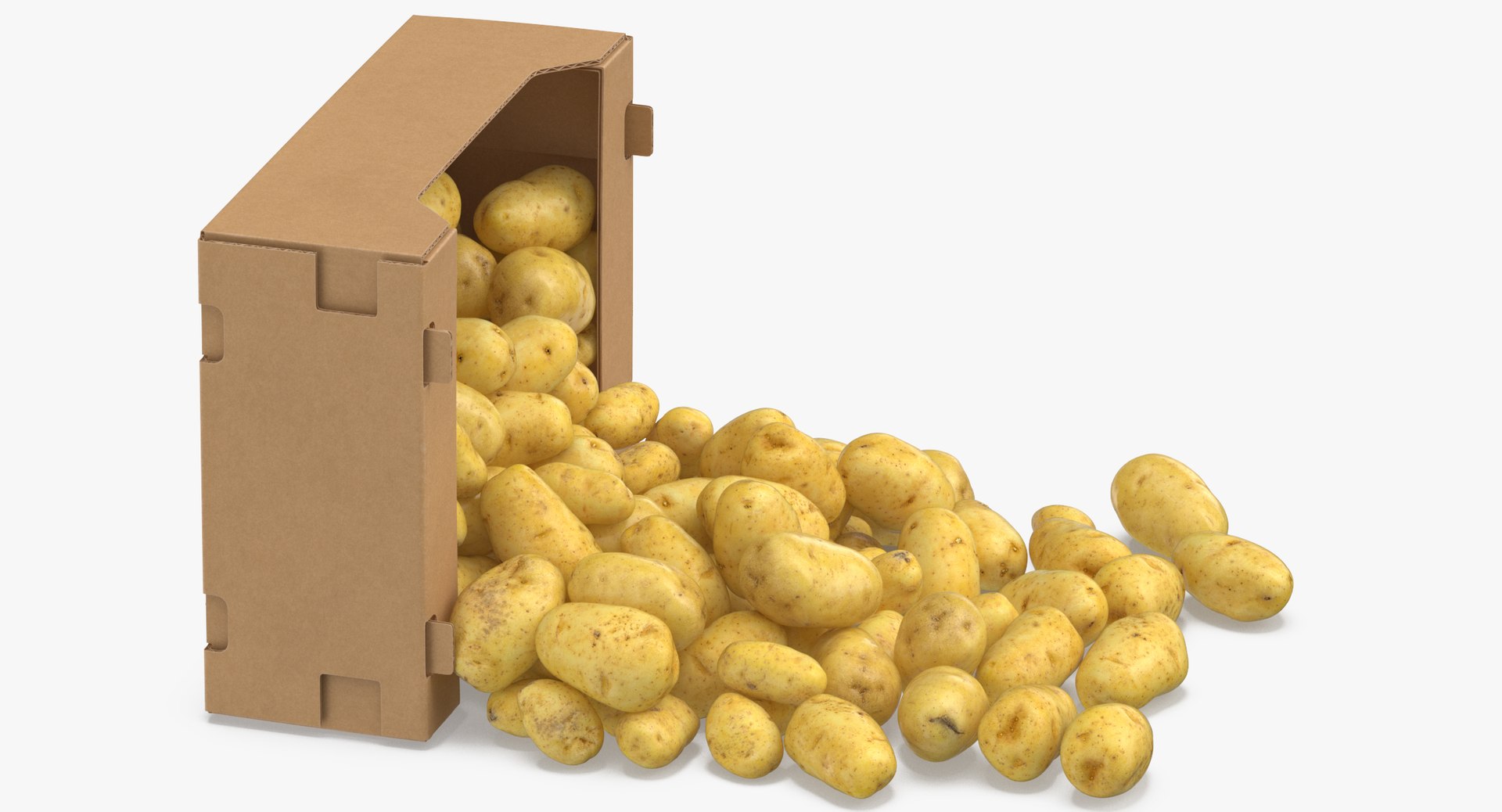 Cardboard display boxes spilled 3D - TurboSquid 1550407