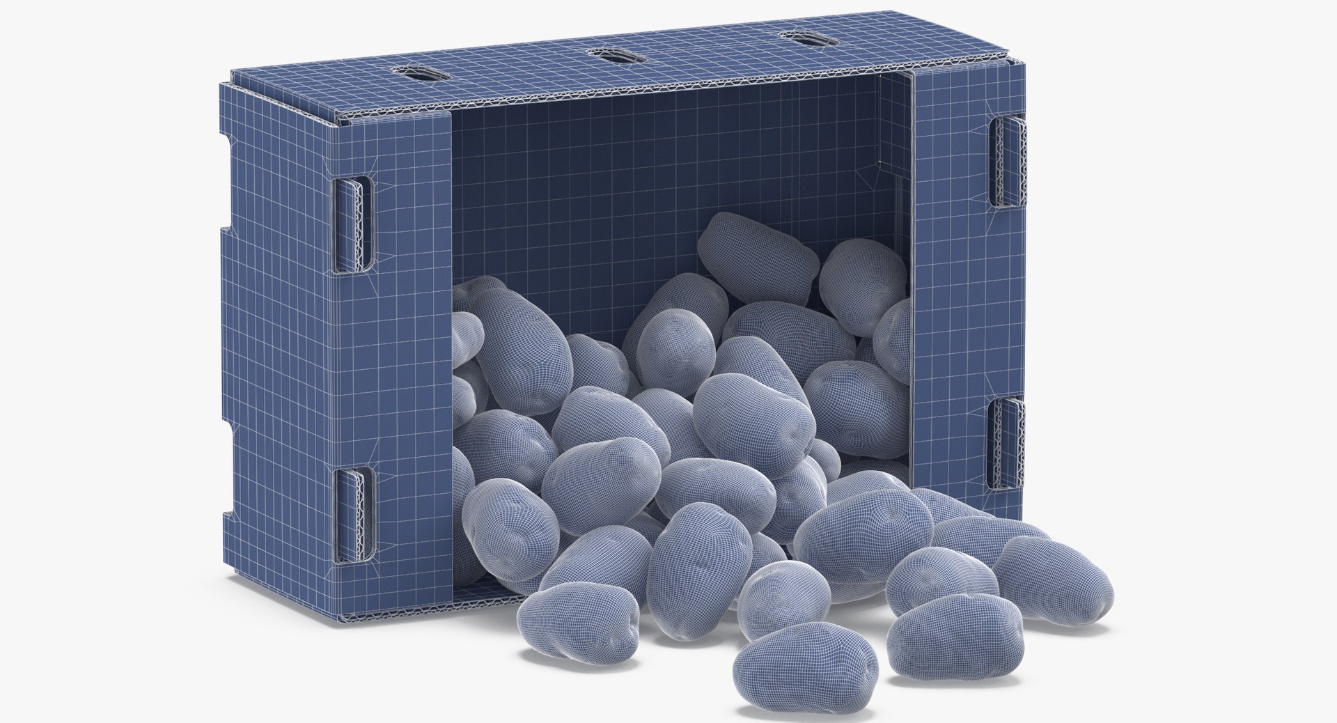 Cardboard display boxes spilled 3D - TurboSquid 1550407