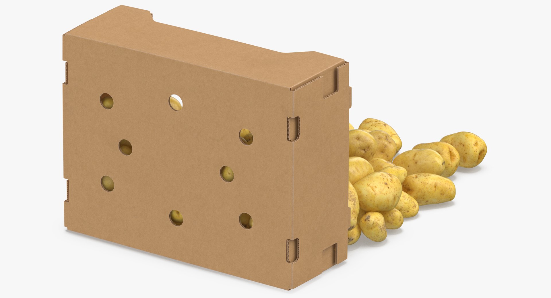 Cardboard display boxes spilled 3D - TurboSquid 1550407