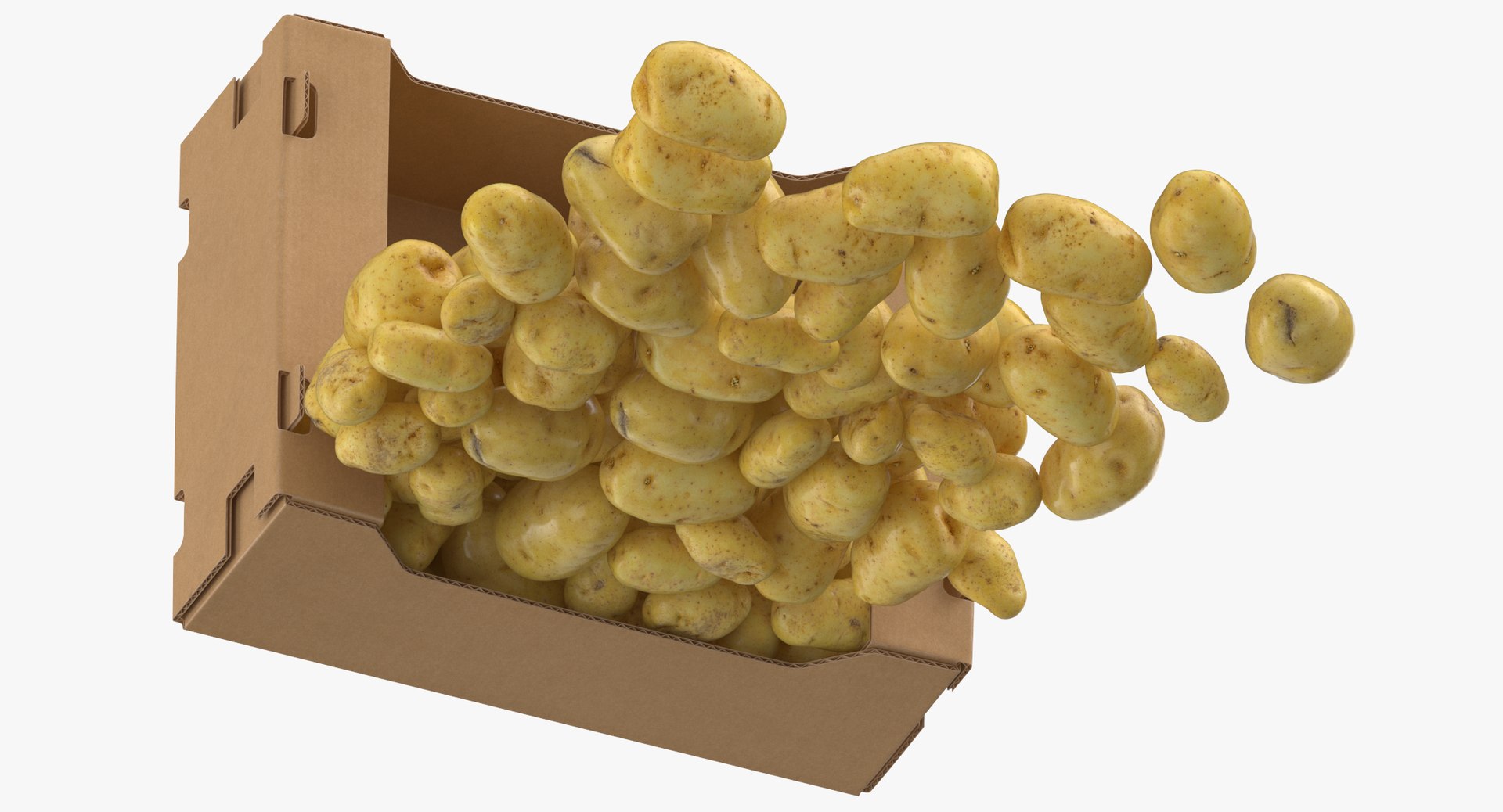 Cardboard display boxes spilled 3D - TurboSquid 1550407