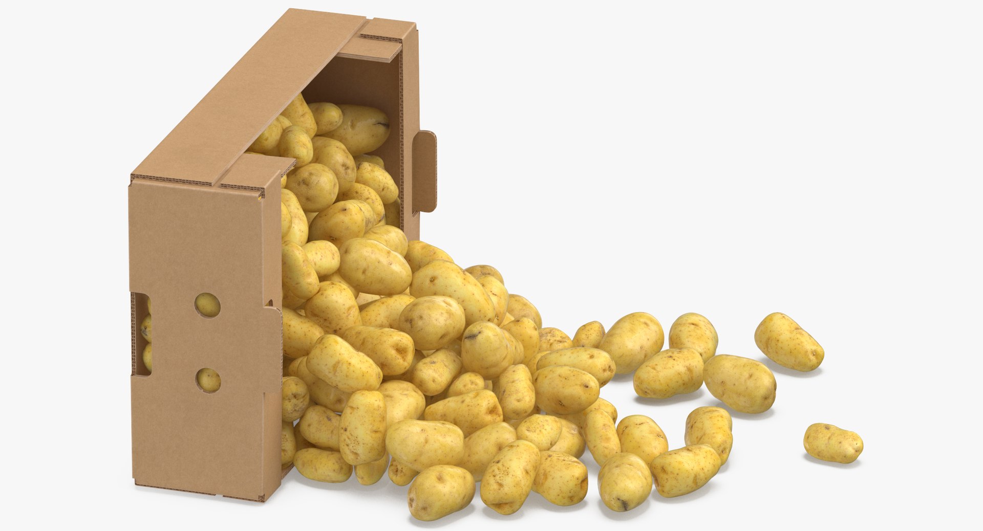 Cardboard display boxes spilled 3D - TurboSquid 1550407