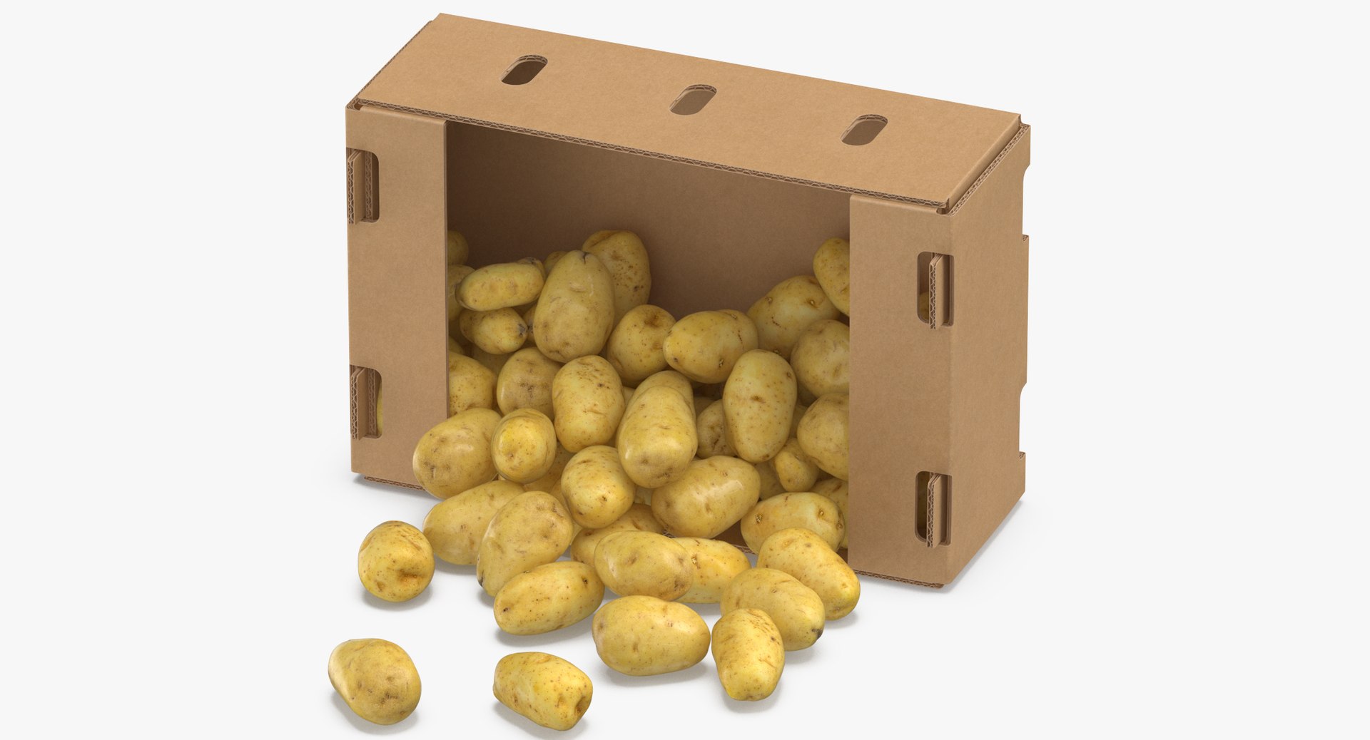 Cardboard display boxes spilled 3D - TurboSquid 1550407