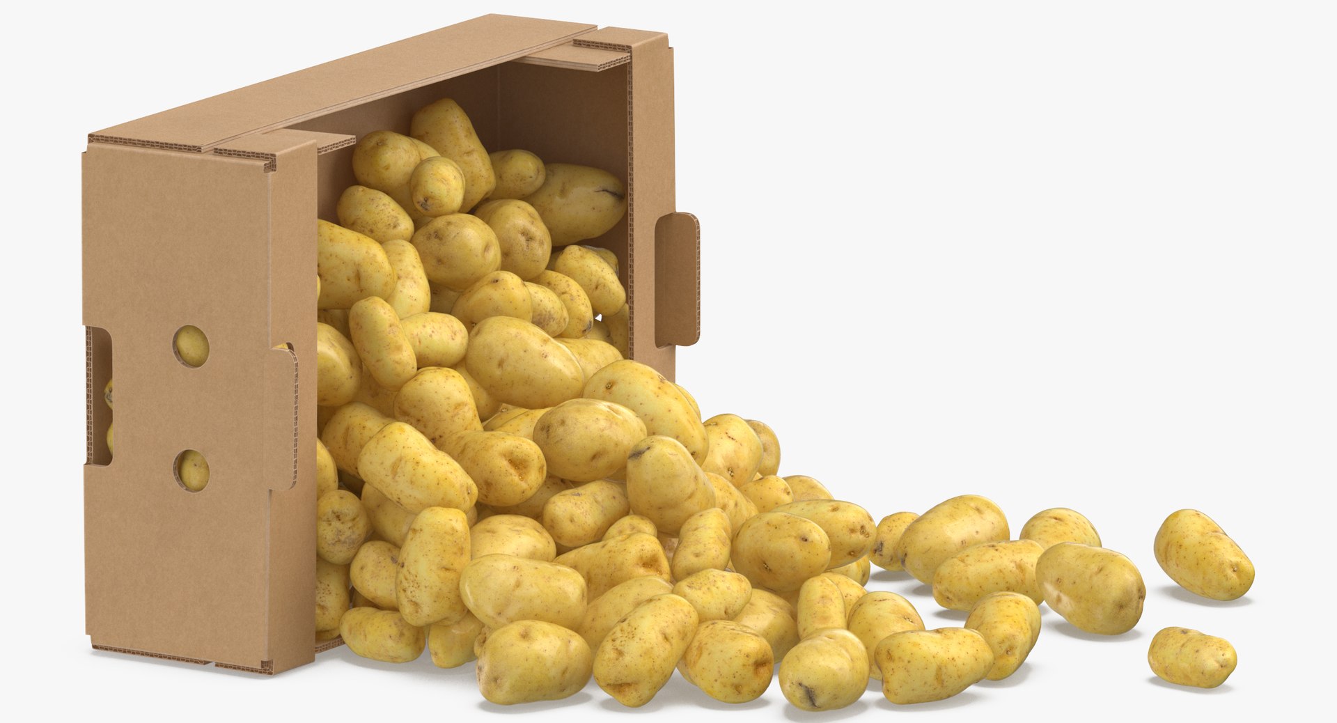 Cardboard display boxes spilled 3D - TurboSquid 1550407