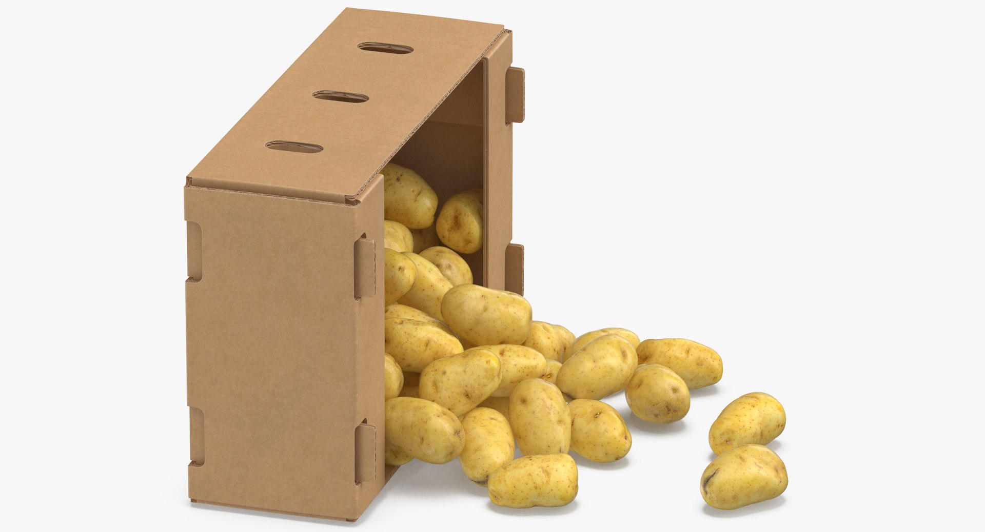 Cardboard display boxes spilled 3D - TurboSquid 1550407