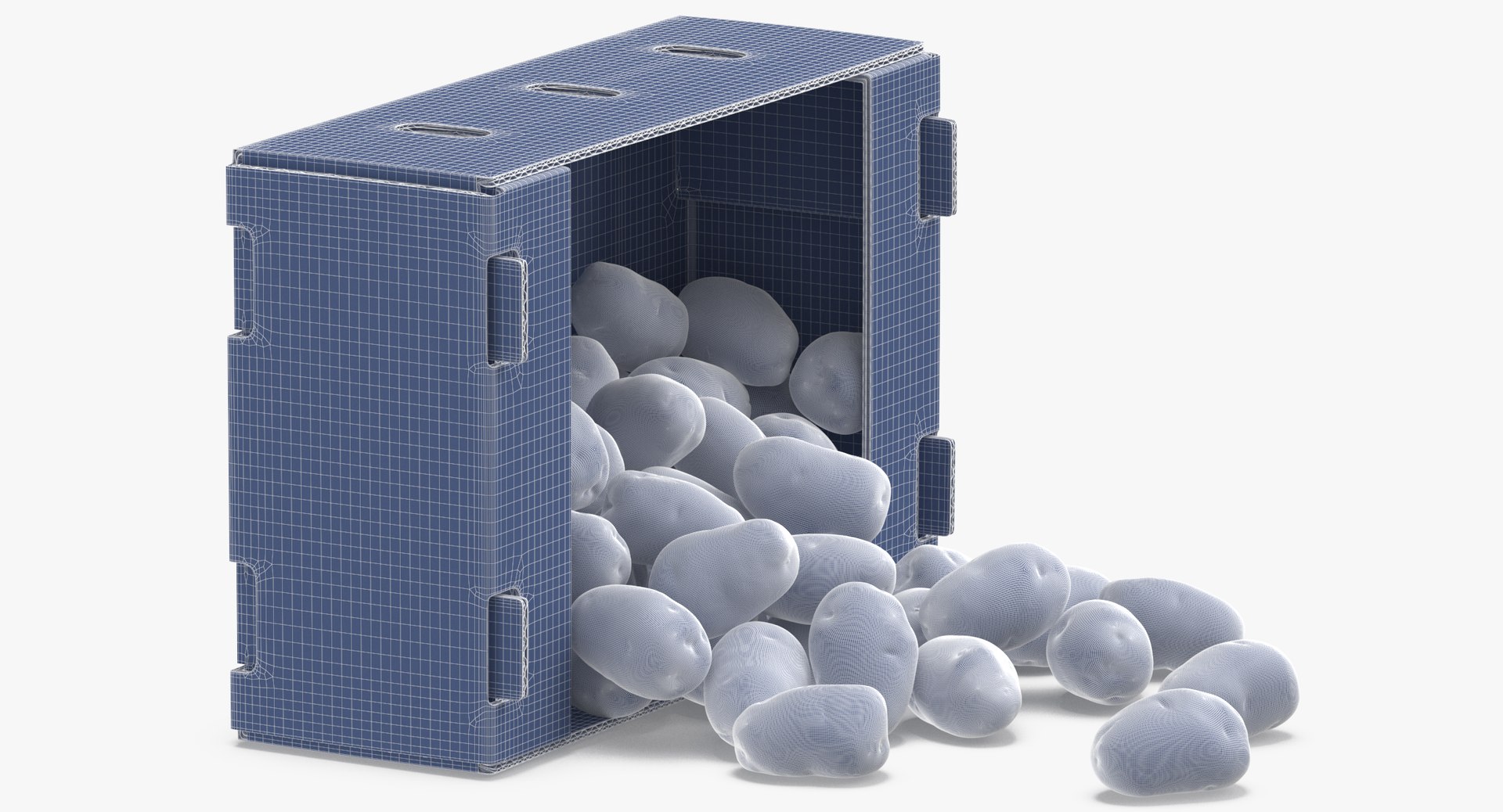 Cardboard display boxes spilled 3D - TurboSquid 1550407