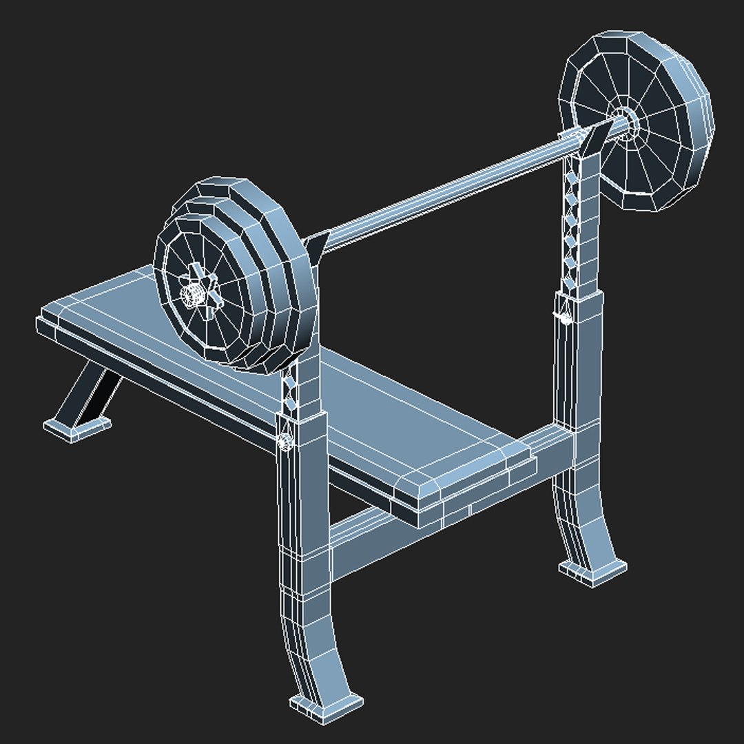 3d Training Bench Model