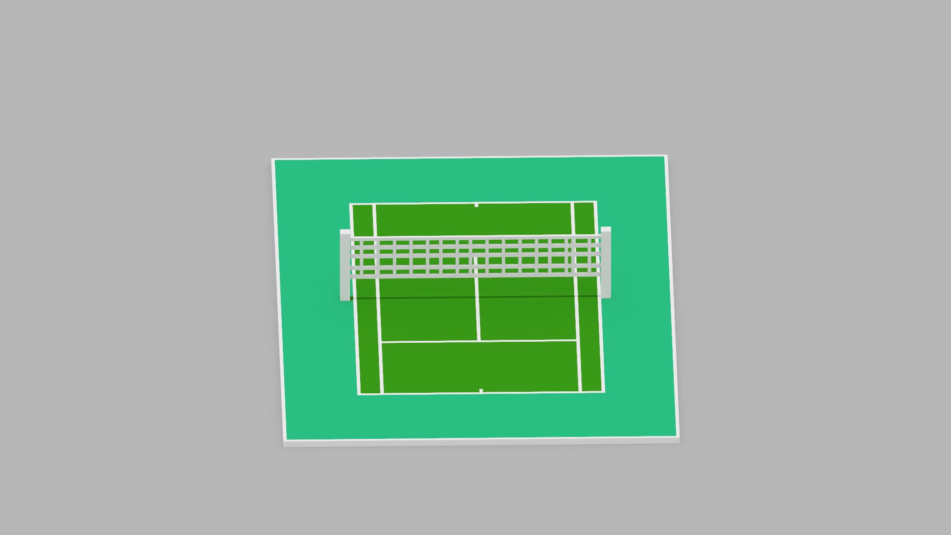 Voxel Tennis Court 3D Model - TurboSquid 1870365
