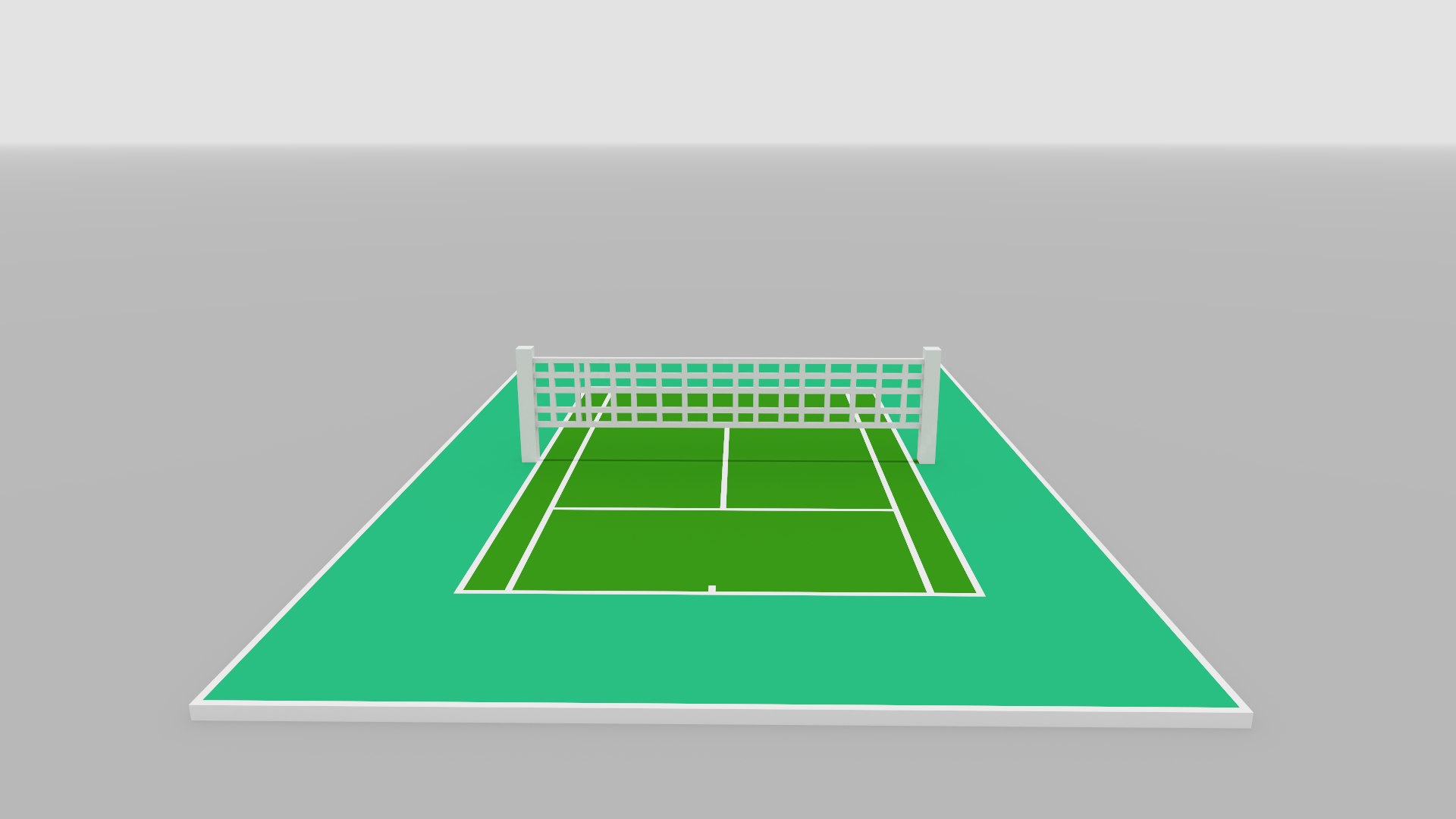 Voxel Tennis Court 3D Model - TurboSquid 1870365