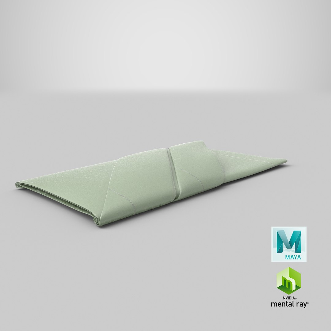 3D Model Buffet Napkin Fold Green - TurboSquid 2020750