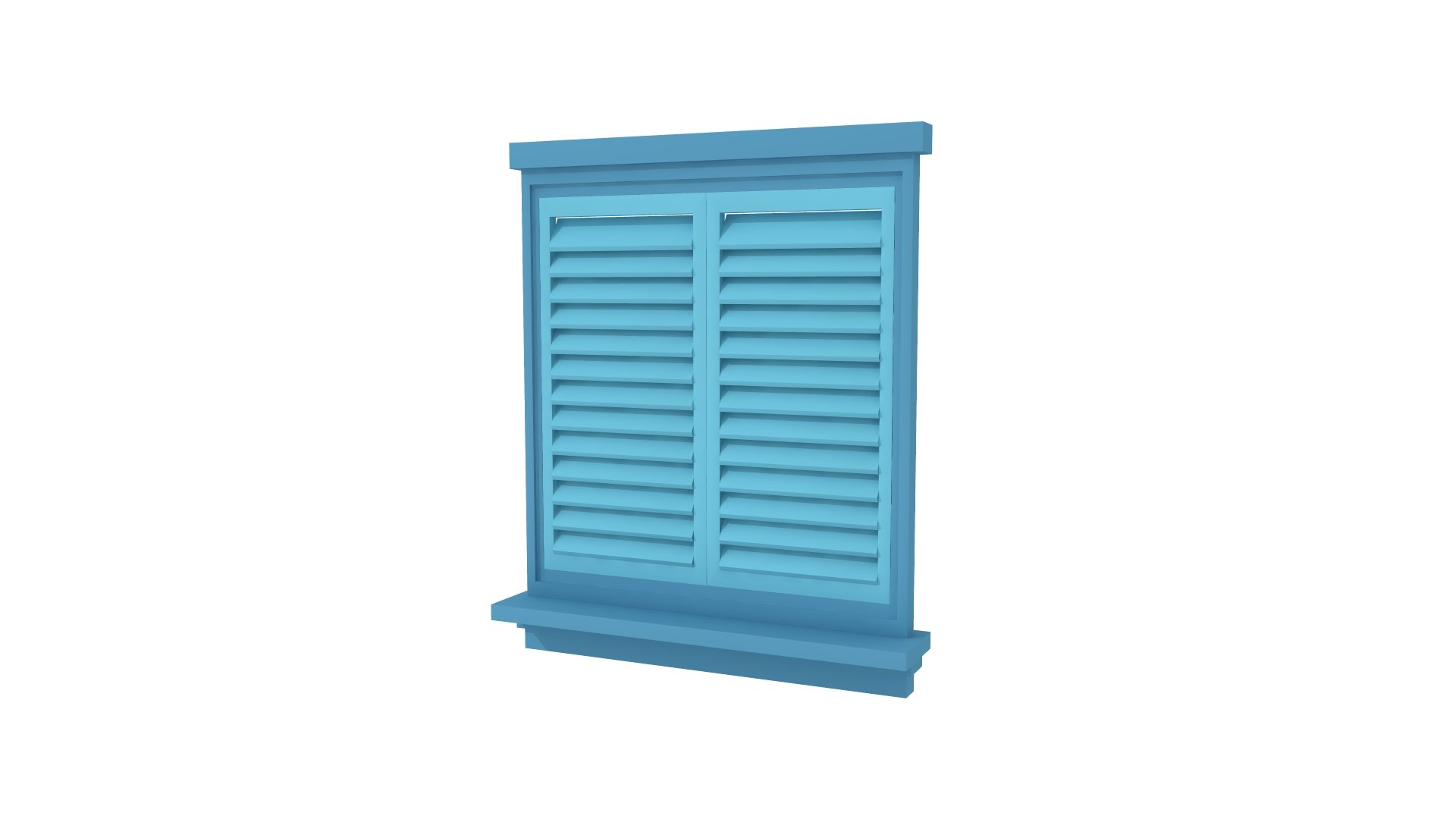 3d model window shutters