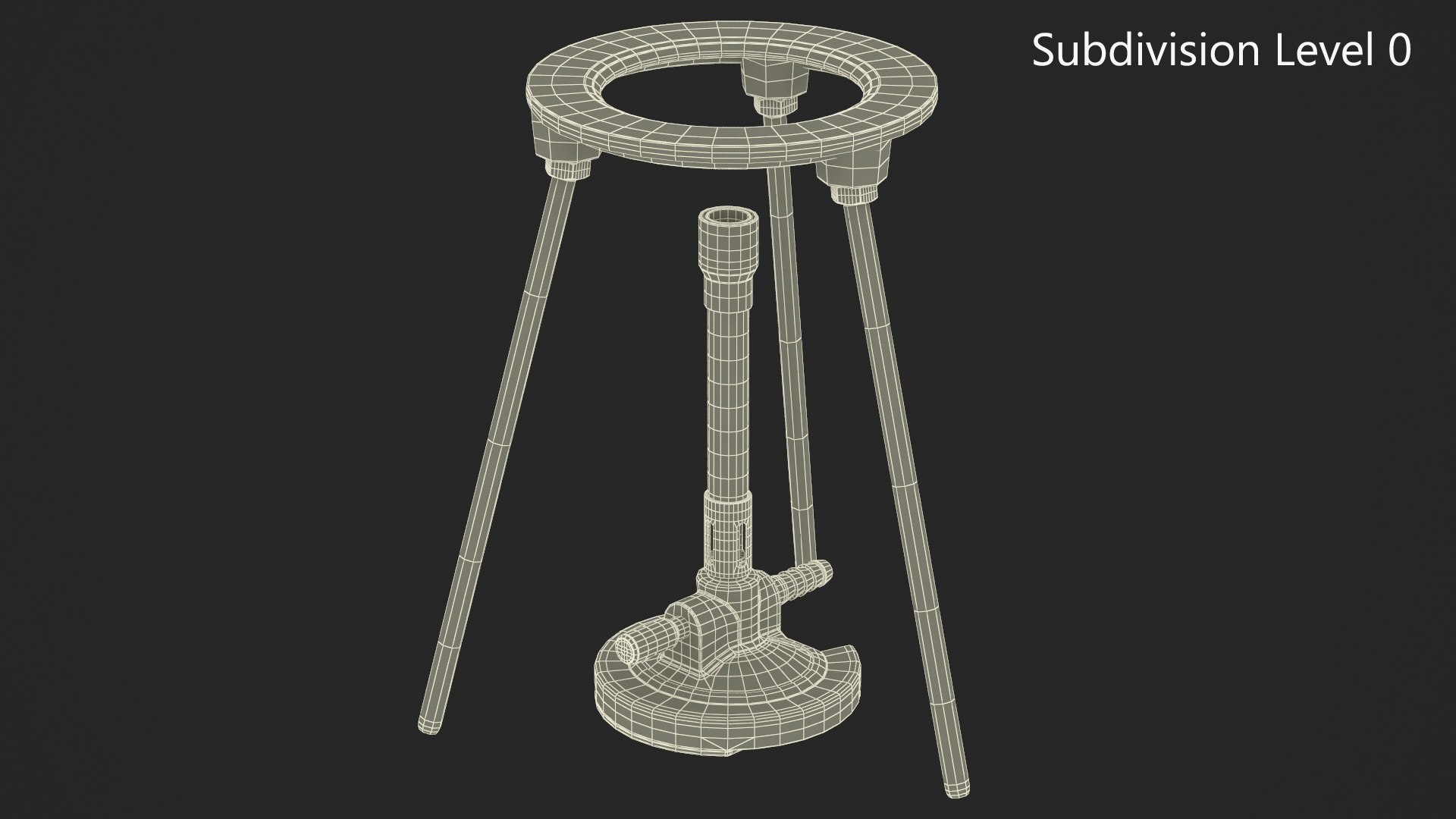 Bunsen Burner With Tripod Model - TurboSquid 1851823