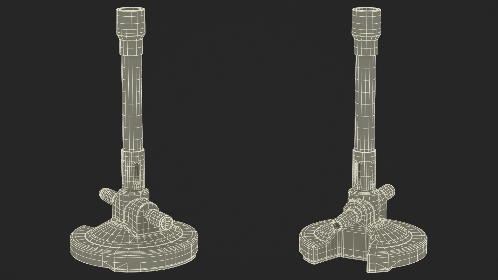 Bunsen Burner With Tripod Model - TurboSquid 1851823