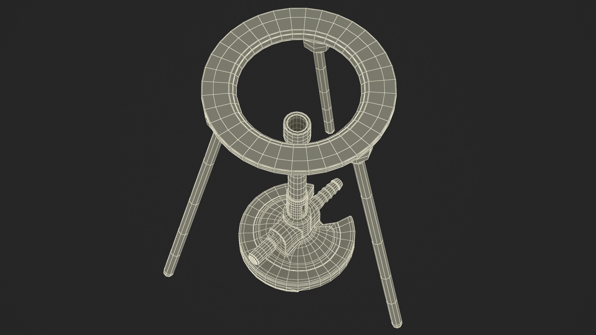 Bunsen Burner With Tripod Model - TurboSquid 1851823
