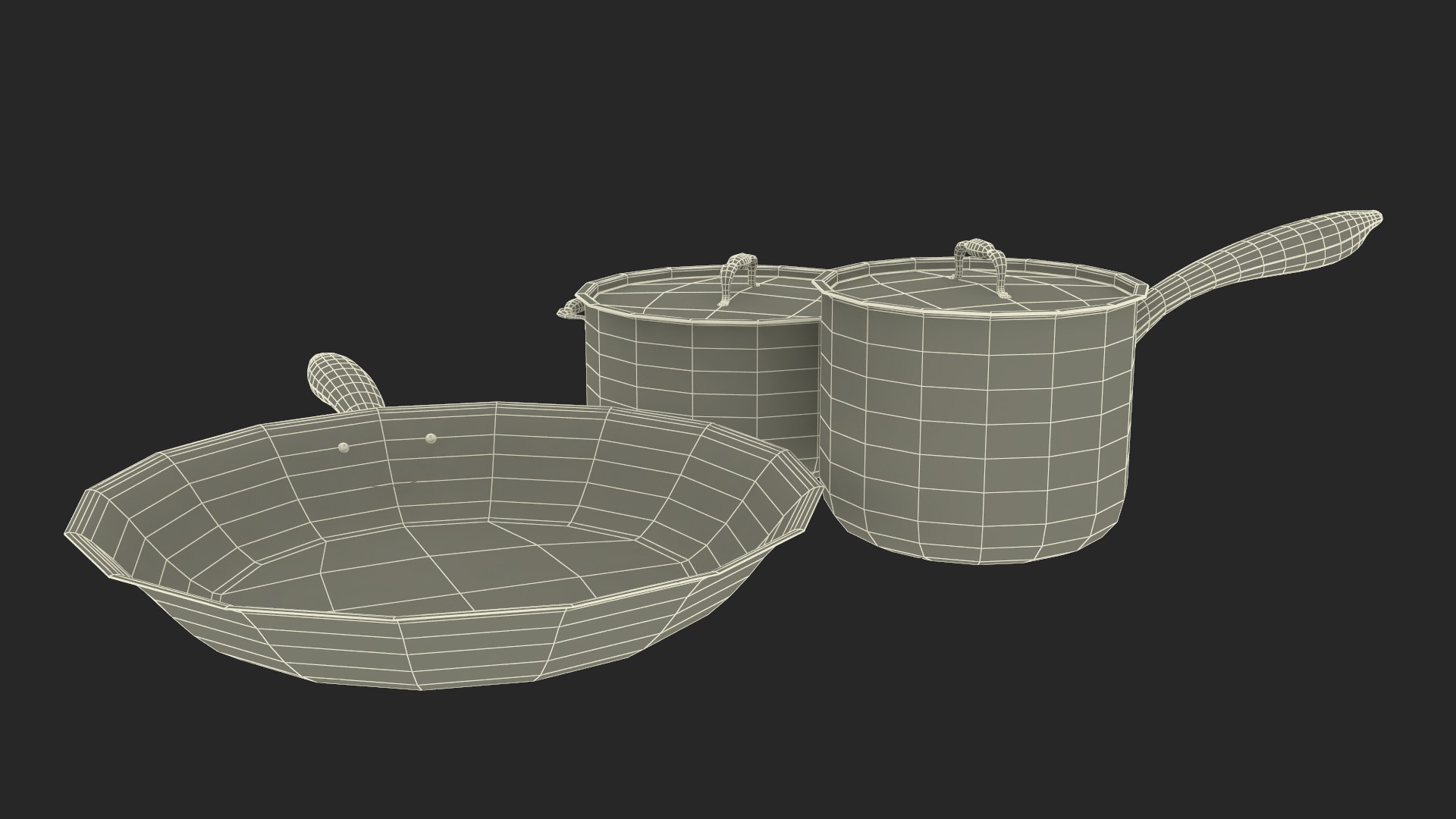 Cookware Set 3D Model - TurboSquid 2061290
