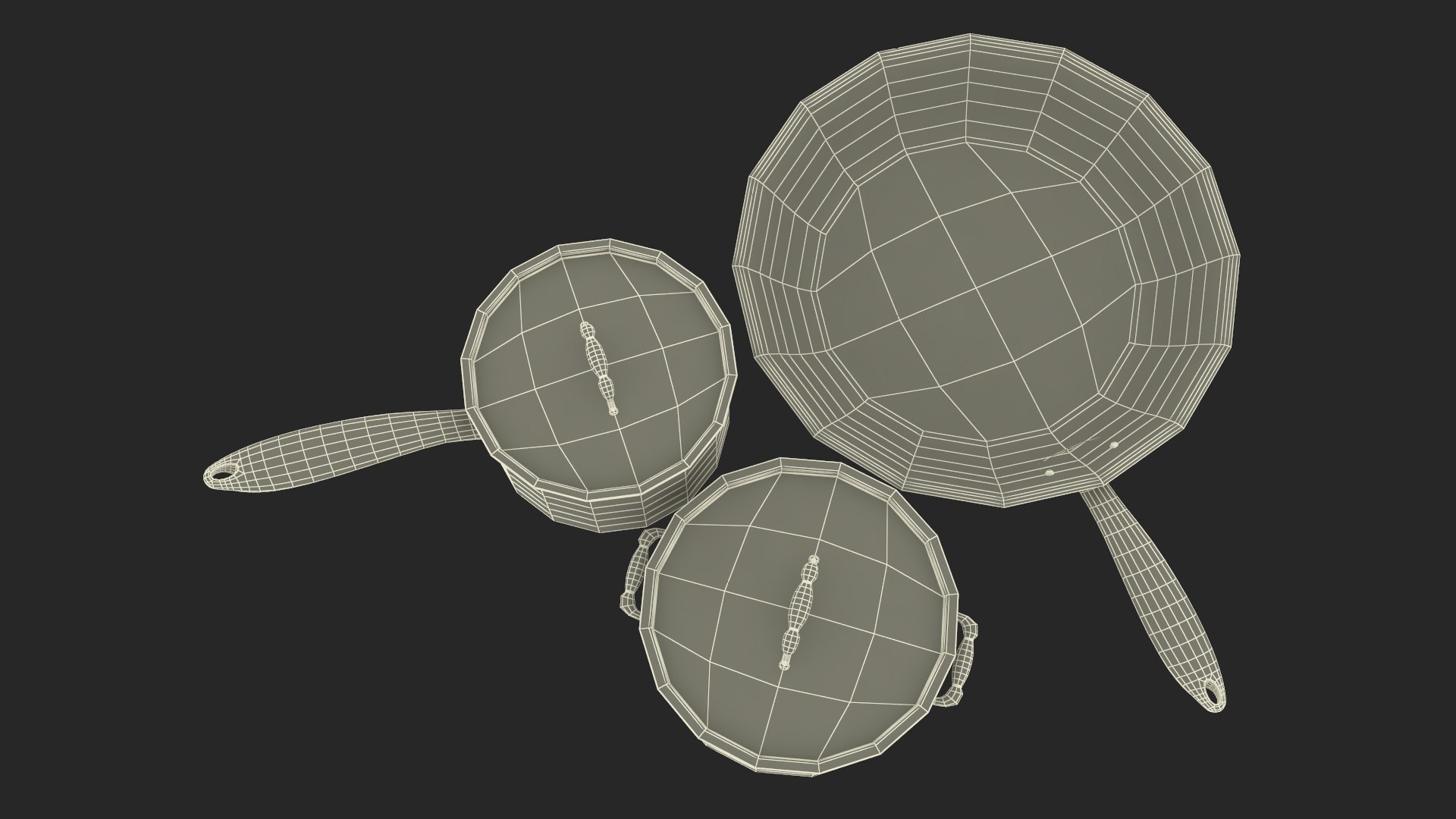 Cookware Set 3D Model - TurboSquid 2061290