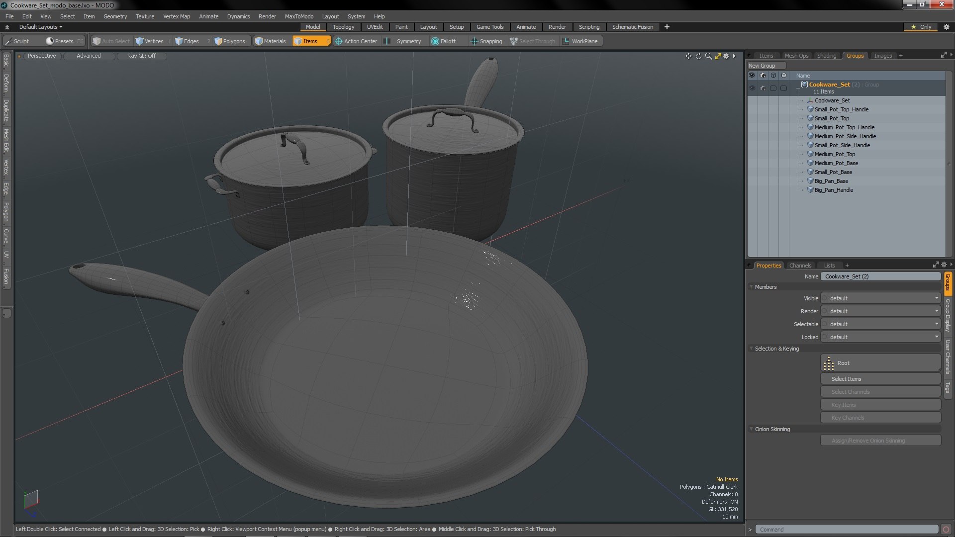 Cookware Set 3D Model - TurboSquid 2061290