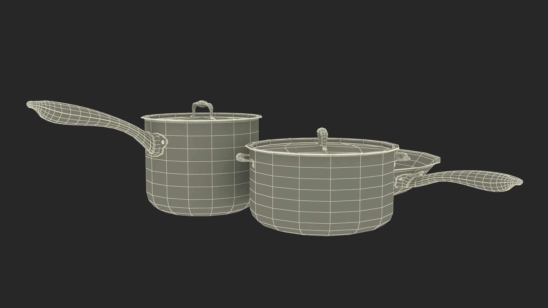 Cookware Set 3D Model - TurboSquid 2061290