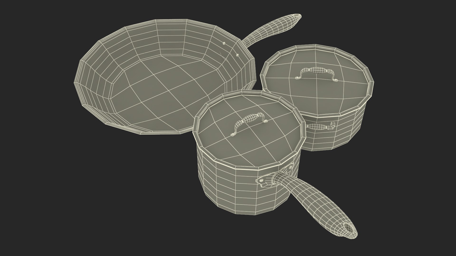 Cookware Set 3D Model - TurboSquid 2061290