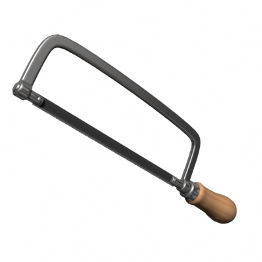 3d hand hacksaw tooled model