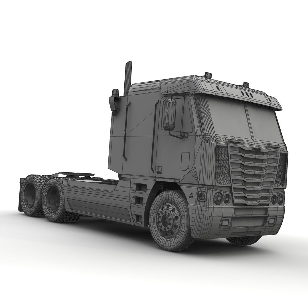 3d Freightliner Argosy Truck 2014 Model