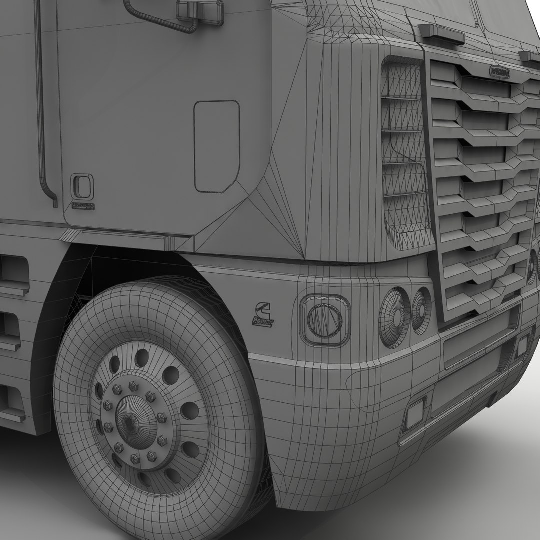 3d Freightliner Argosy Truck 2014 Model