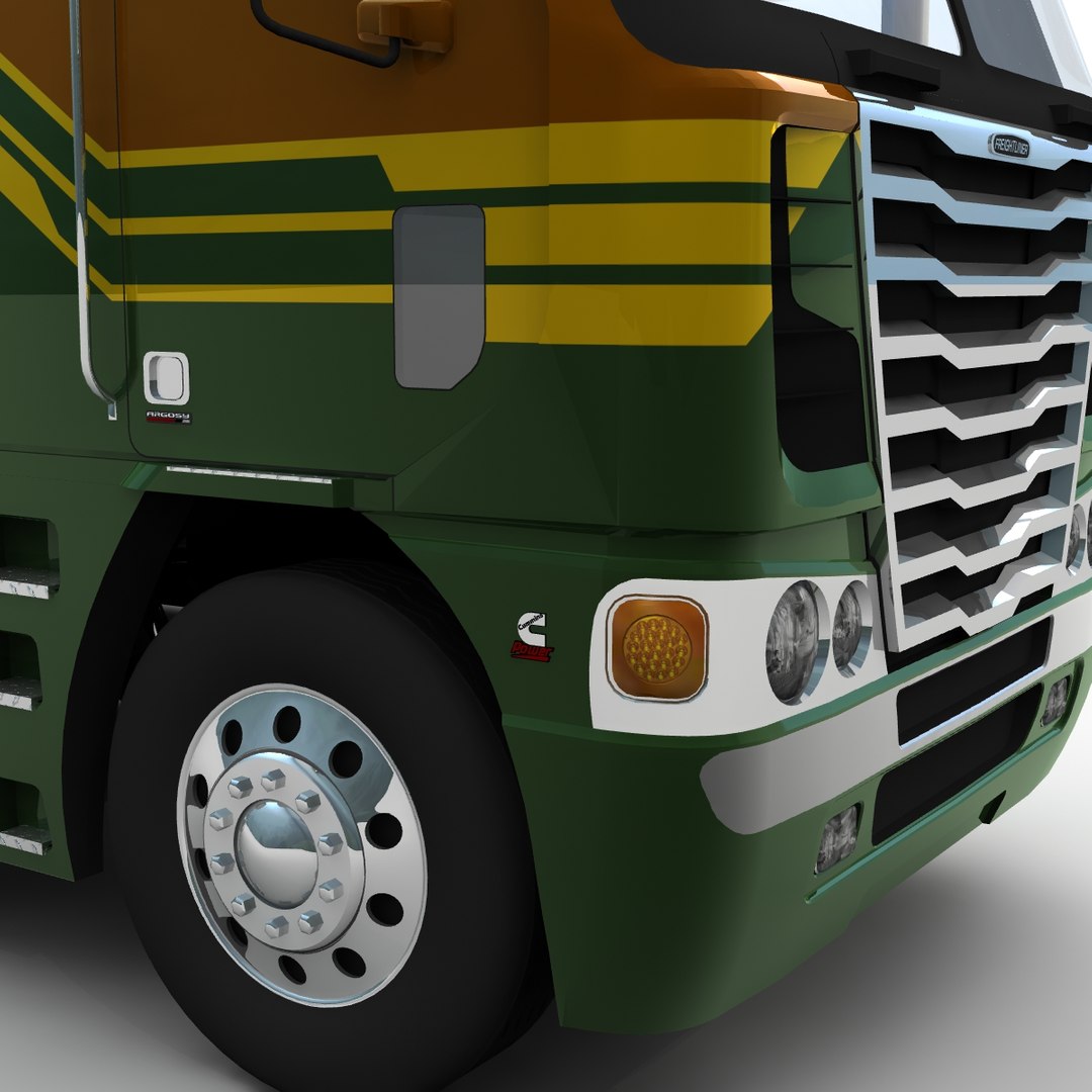 3d Freightliner Argosy Truck 2014 Model