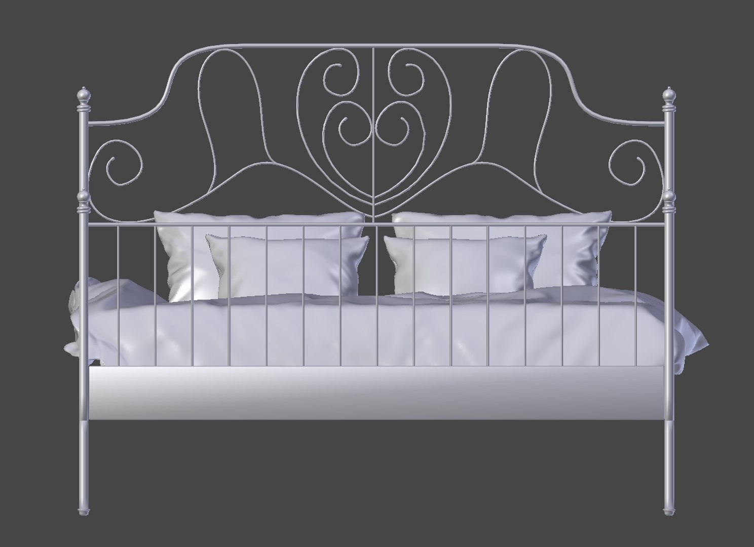 3ds realistic bed