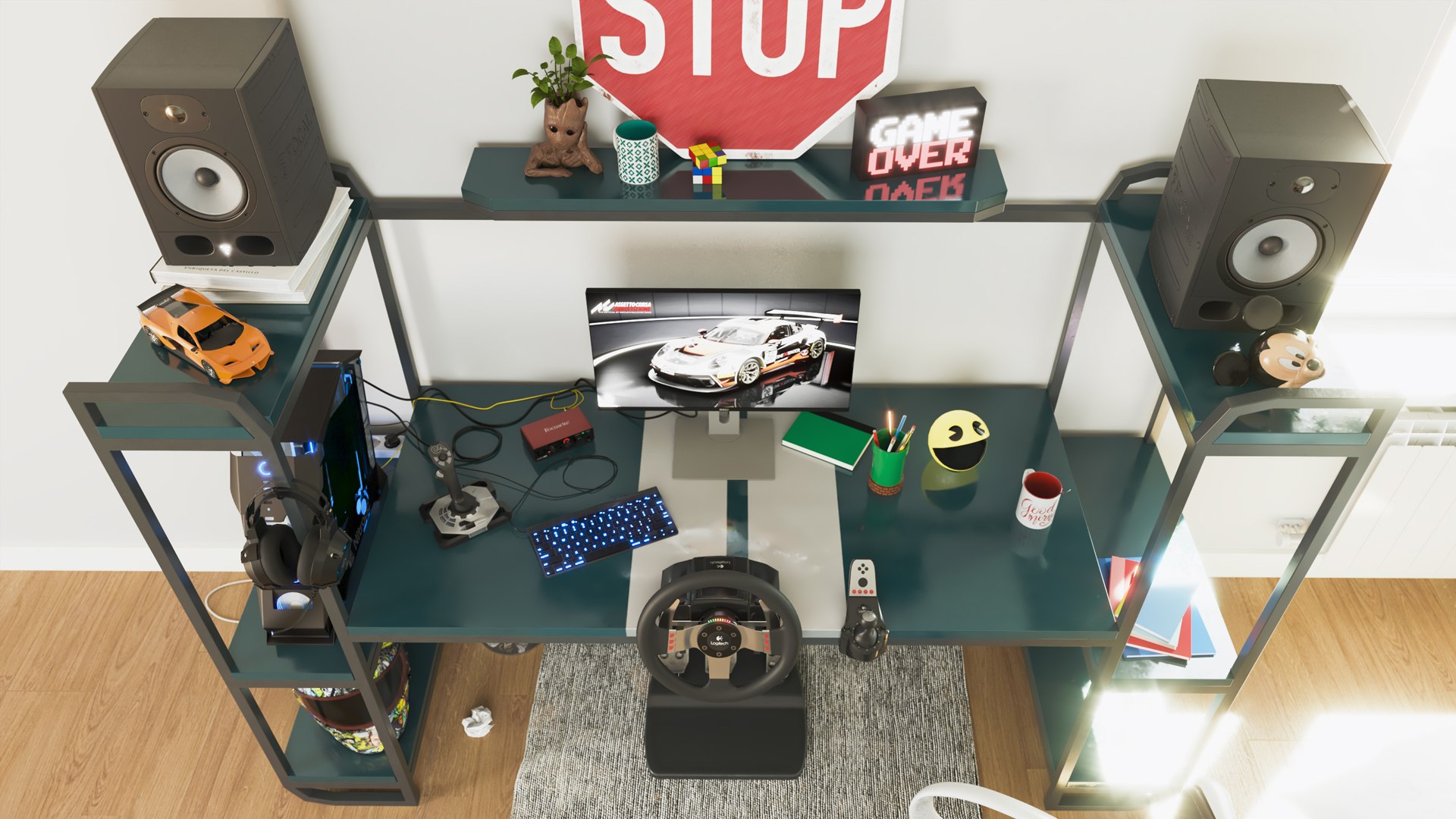 Gaming Desk 3D Model Model - TurboSquid 1912320