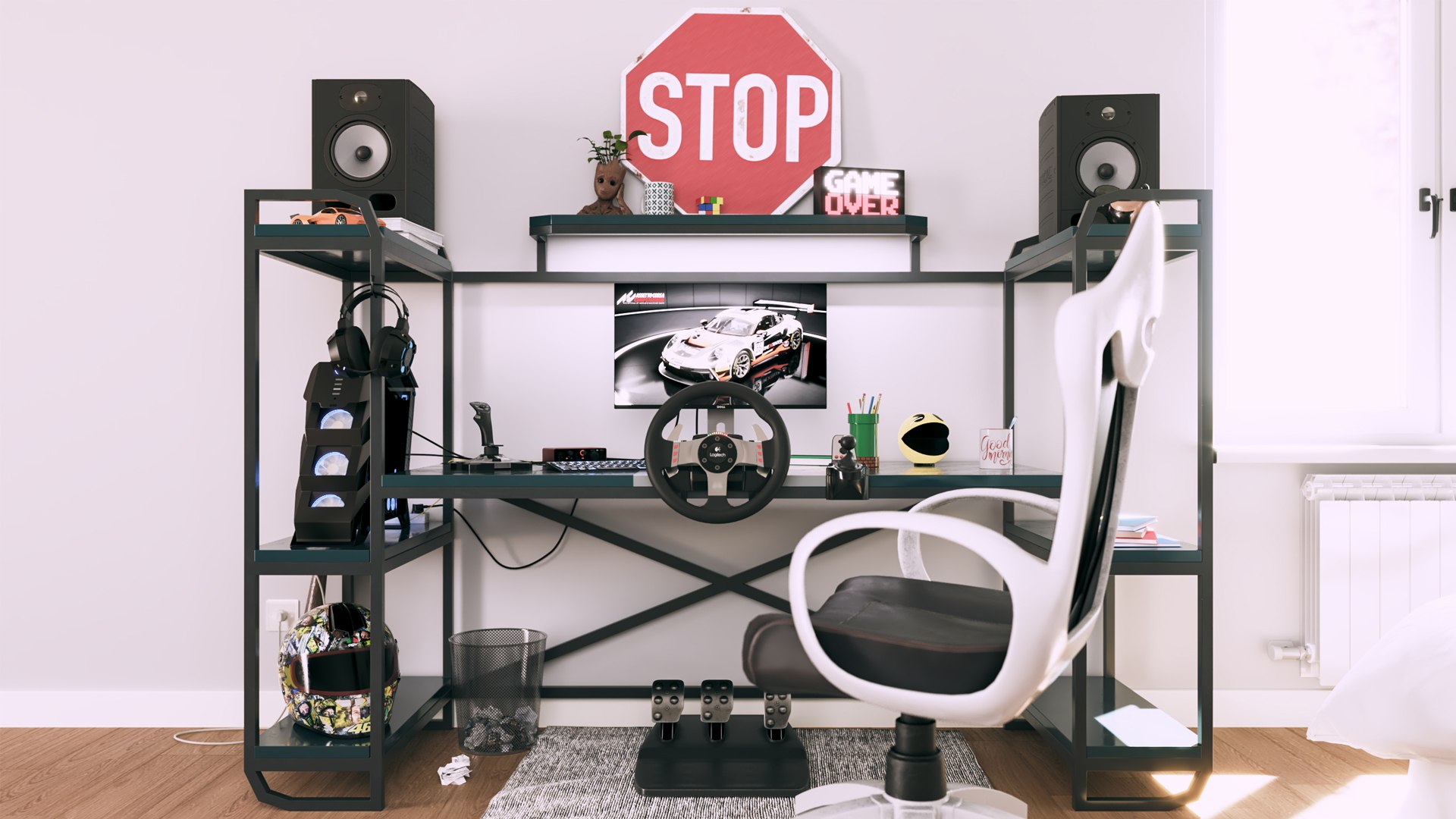 Gaming Desk 3D Model Model - TurboSquid 1912320