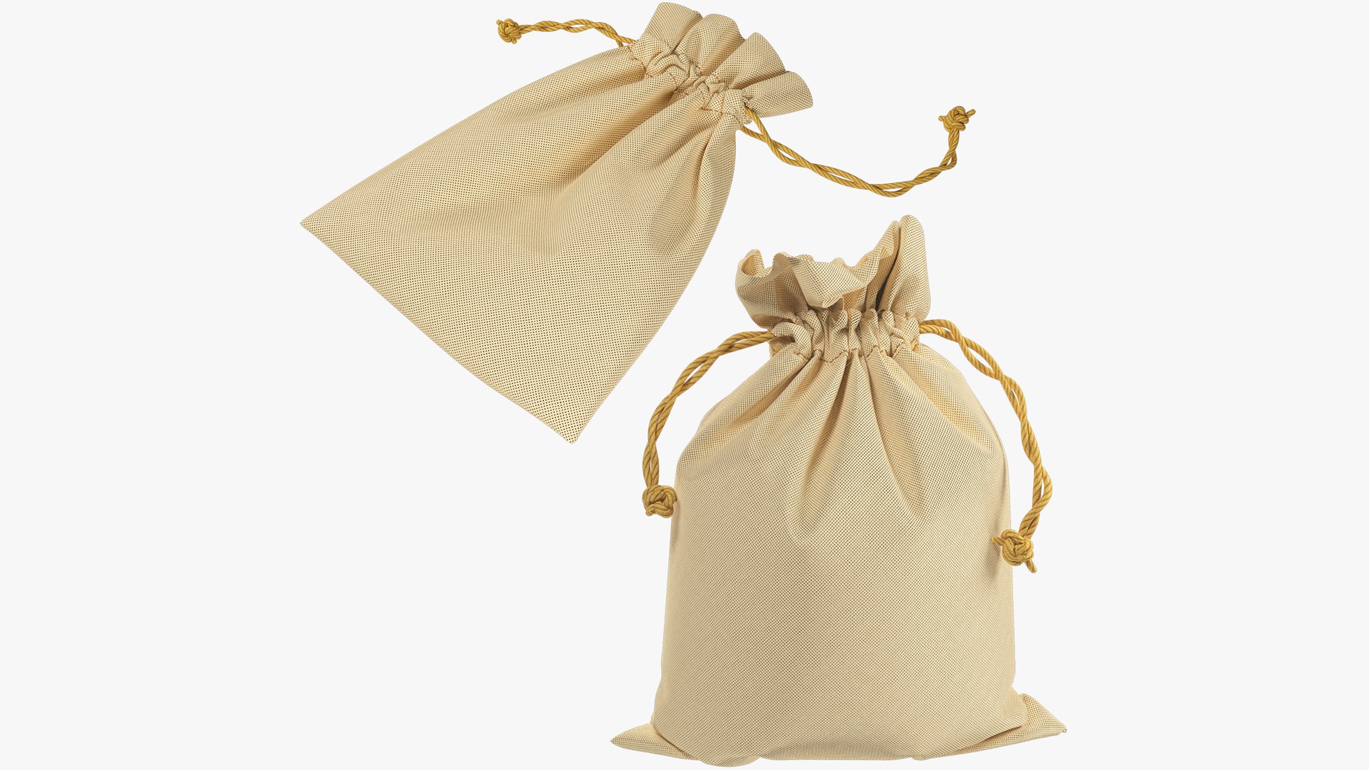 Jute Bags Collection V3 3D model - TurboSquid 1906383
