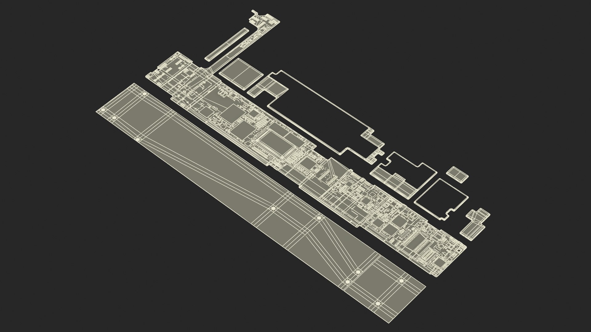 3D 12 9 IPad Pro Fully Disassembled Model - TurboSquid 2199156