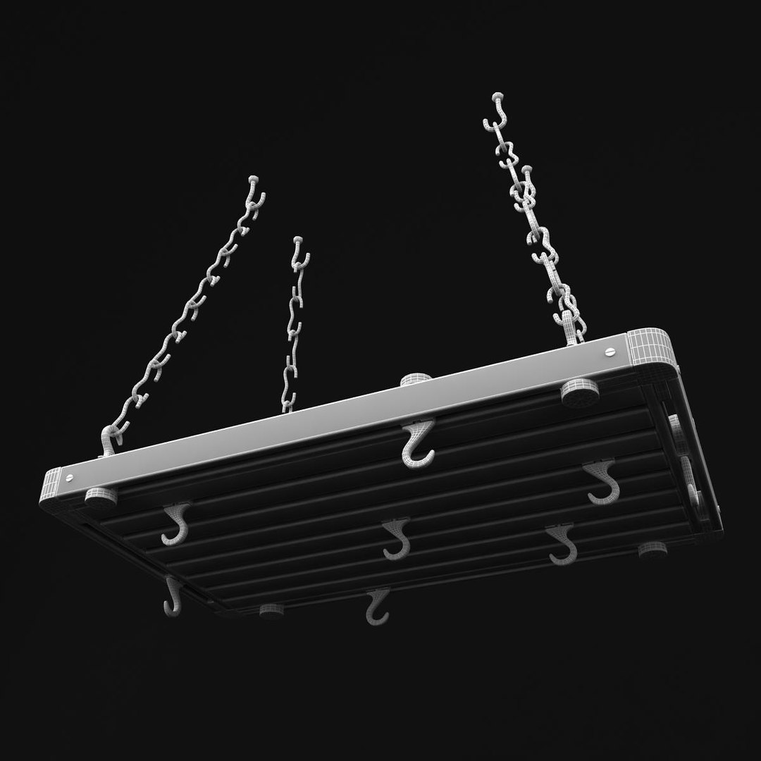 3d model kitchen rack ceiling