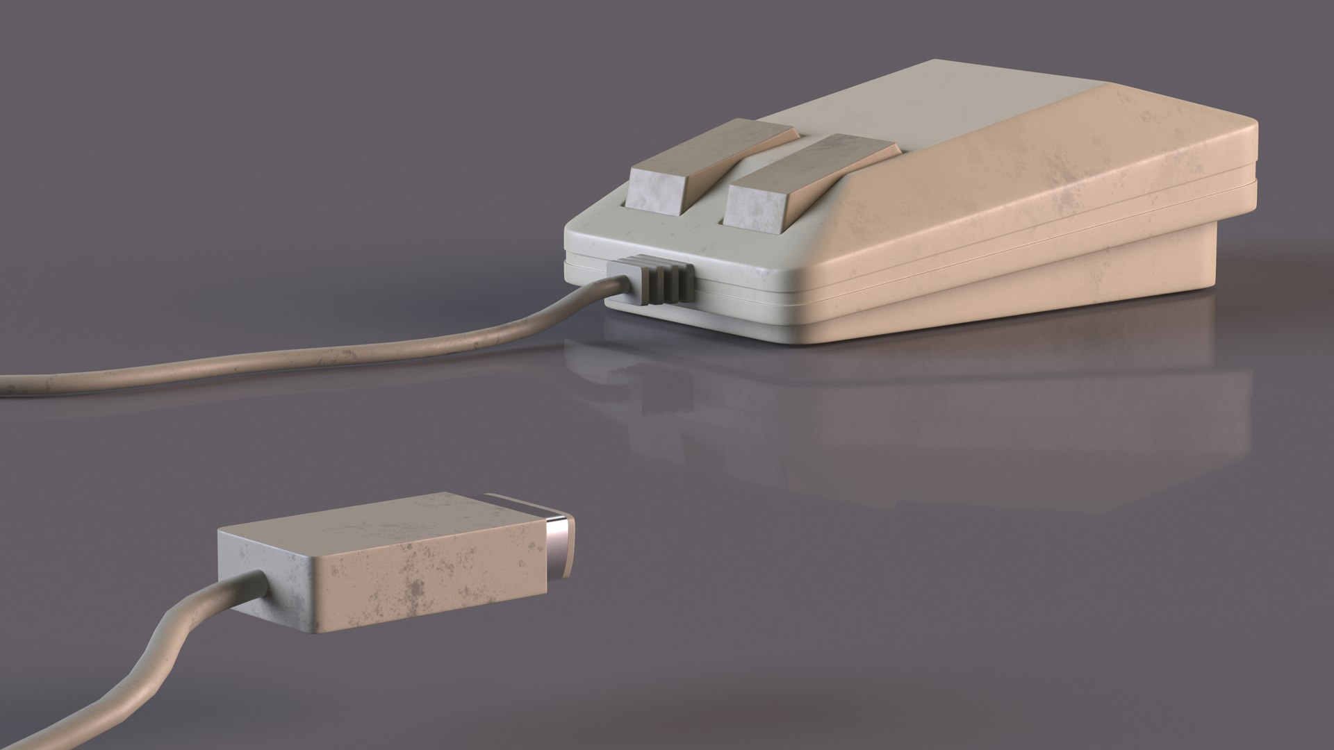 Old Computer Mouse 3D Model - TurboSquid 2062974