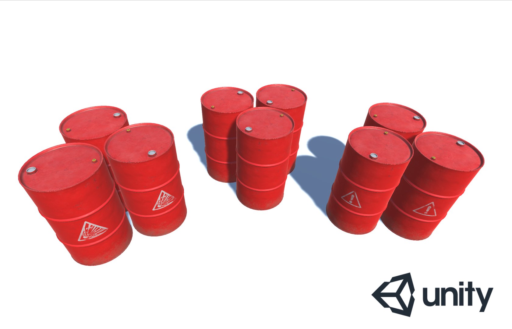 Explosive Red Oil Barrel 3D Model - TurboSquid 1187365